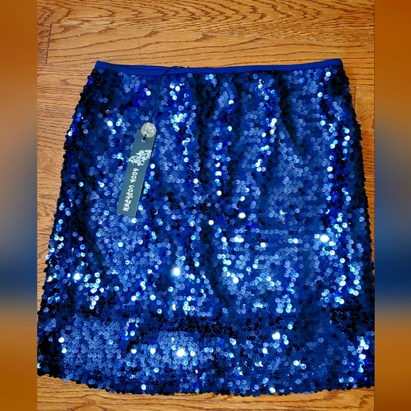 Poof Couture | Skirts | Sequence Skirt Navy Blue Brand New | Poshmark